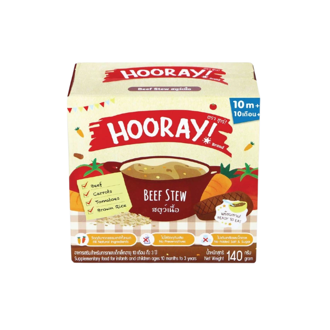 Hooray Baby Food Beef Stew 140G. – The Little Store Thailand