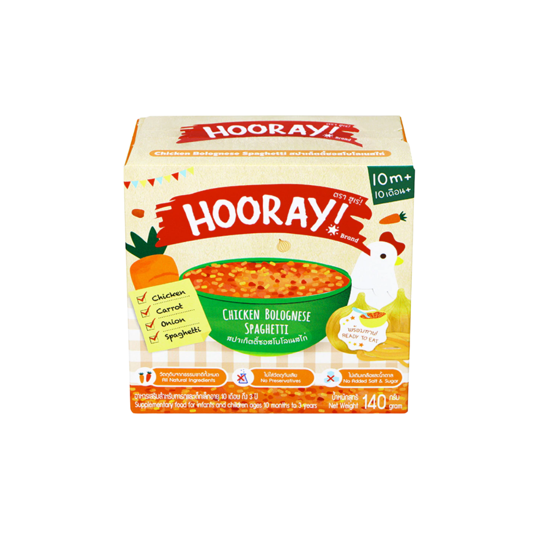 Hooray Baby Food Chicken Bolognese Spaghetti 140G. – The Little Store ...